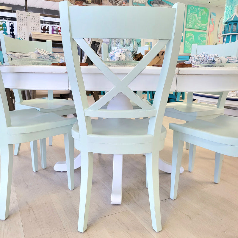 Farmhouse Round Dining Table Set – Sunshine & Sweet Pea's Coastal Décor
