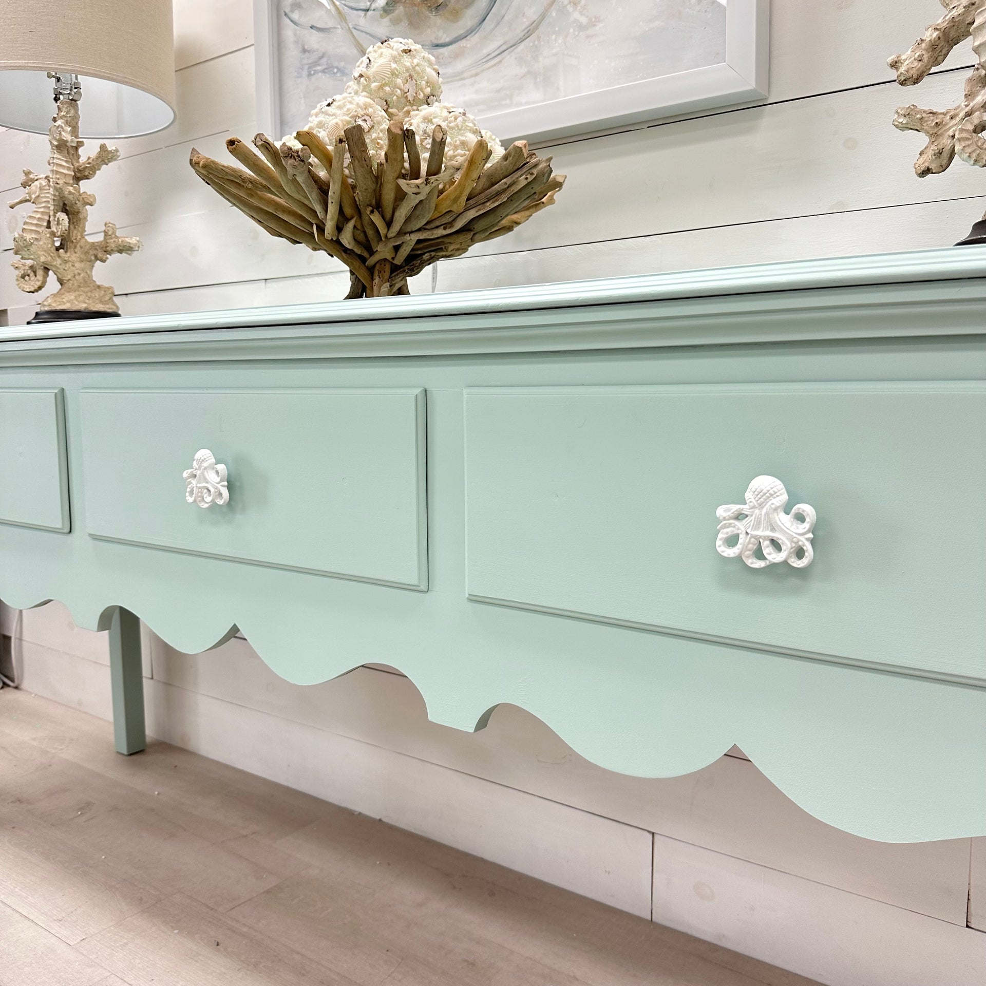 Coastal Inspired Buffet – Sunshine & Sweet Pea's Coastal Décor