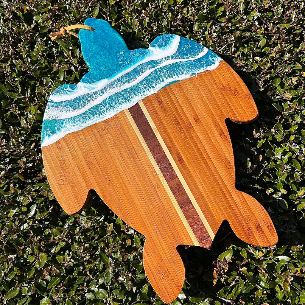 Assorted Sea Turtle Bamboo Charcuterie Boards w/Resin – Sunshine ...