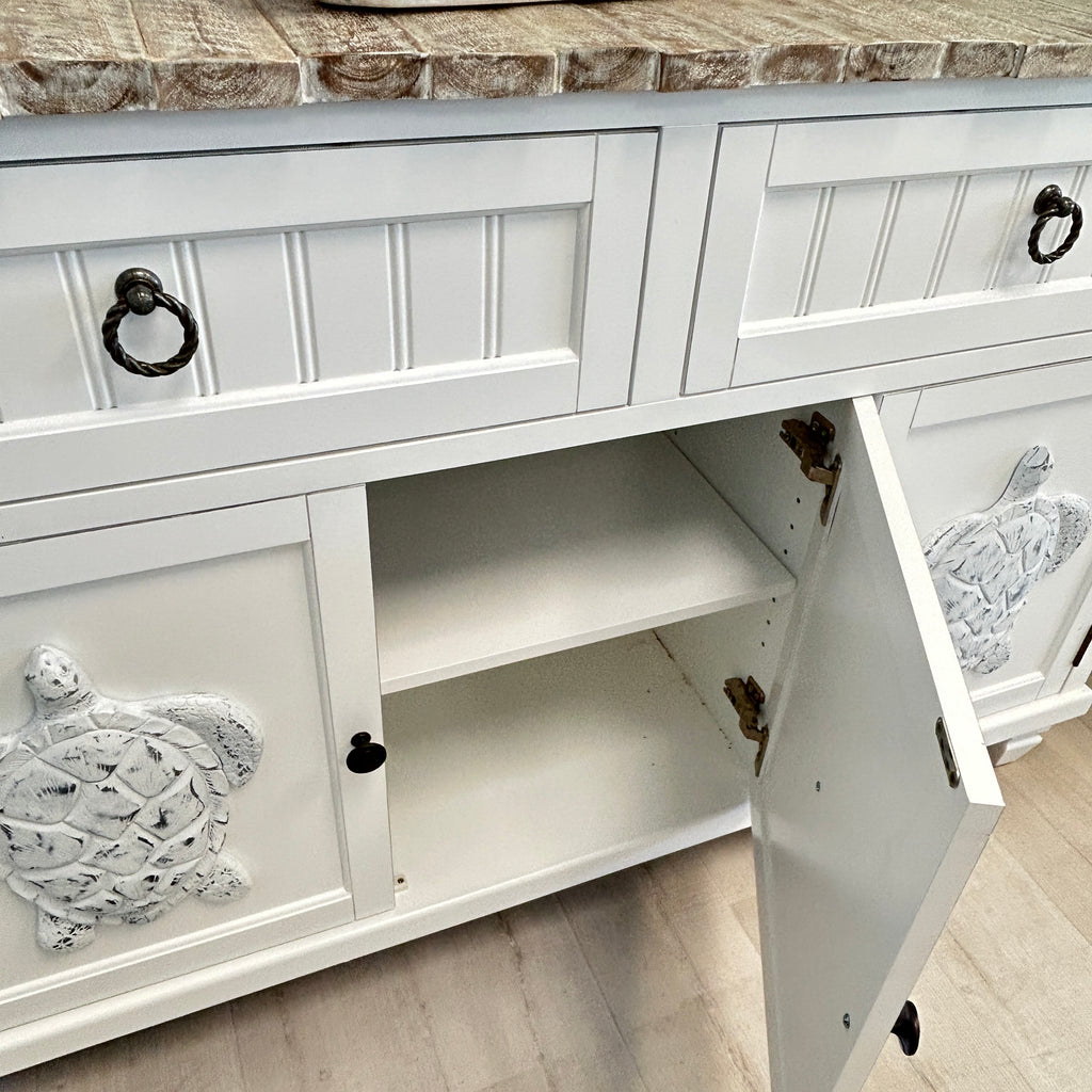 Triple Turtle Credenza – Sunshine & Sweet Pea's Coastal Décor