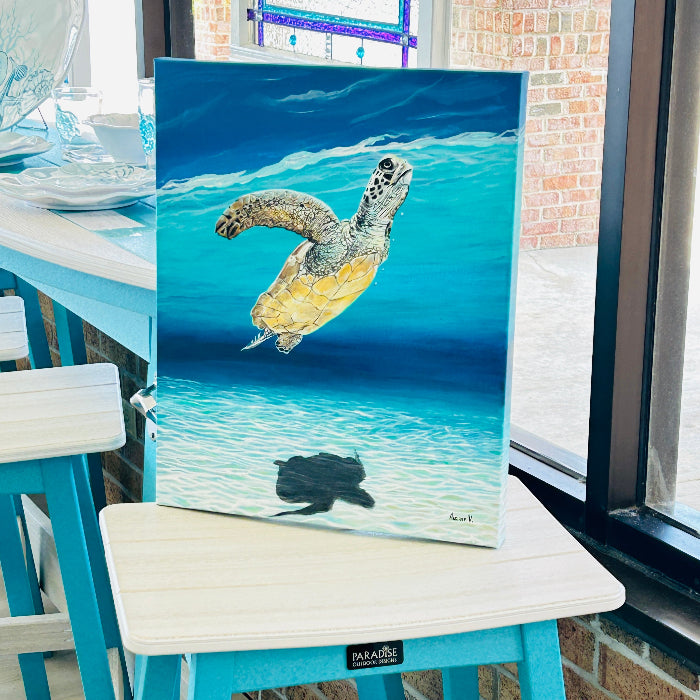 Sea Turtle Original Painting – Sunshine & Sweet Pea's Coastal Décor