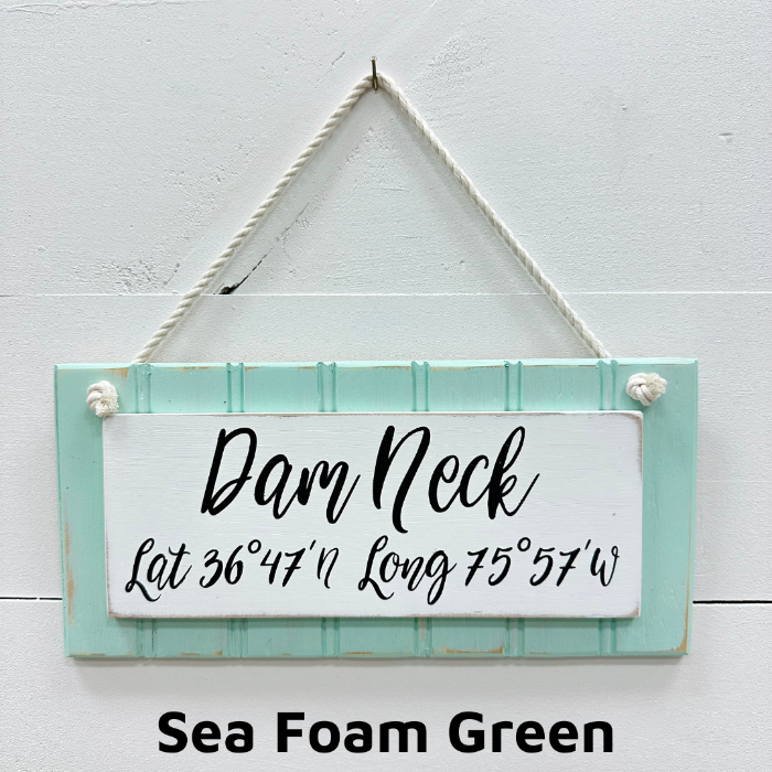 Custom Wooden Coordinate Signs – Sunshine & Sweet Pea's Coastal Décor