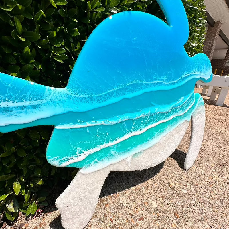 Beach Resin Sea Turtle – Sunshine & Sweet Pea's Coastal Décor