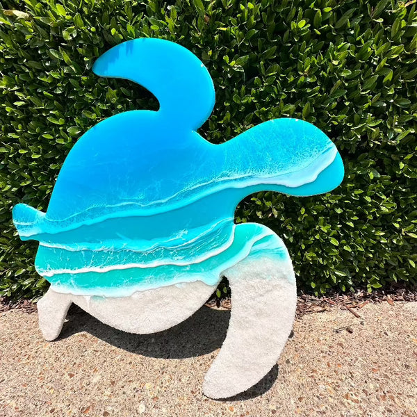 Beach Resin Sea Turtle – Sunshine & Sweet Pea's Coastal Décor